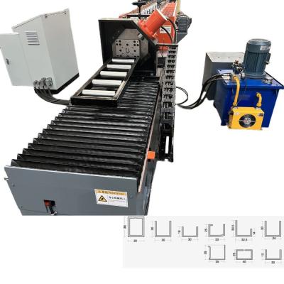 China 1.0-2.0mm GI C U Lip Channel Roll Forming Machine for UPVC Window Reinforcement Profiles 11 Stations for sale