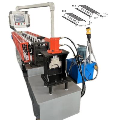China Hot Dipped Galvanized Steel RC-1 RC-2 Resilient Sound Furring Channel Roll Forming Machine 7.5kw for sale