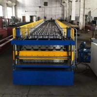 China Chile Market 5V Roof Panel Roll Forming Machine Corrugated Double Layer 0.3mm for sale