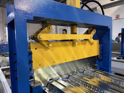 China 0.8 - 1.2 Mm Floor Deck Roll Forming Machine Galvanized Steel 36'' 4KW for sale