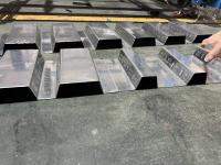 China 0.8 - 1.2 Mm Floor Deck Roll Forming Machine Galvanized Steel 36'' 4KW for sale