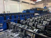 China 0.8 - 1.2 Mm Floor Deck Roll Forming Machine Galvanized Steel 36'' 4KW for sale