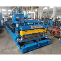 China PPGI Galvanized Glazed Tile Roll Forming Machine Roofing System Iron Sheet With 0.3mm-0.8mm for sale