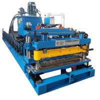 China Feeding 1250mm Glazed Tile Roof Panel Making Machine Color Coated Metal for sale
