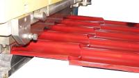 China PLC Glazed Tile Roll Forming Machine Hydraulic Press 5.5KW 1.2 Inch Single Chain for sale