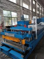 China Glazed Tile Roll Forming Machine 0.4-0.8mm Thickness 17 Stations for PPGI Color Painted Steel for sale
