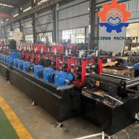 China 0.5-0.9mm Rack Shelves Roll Forming Machine Color Steel Galvanized Steel Back Panel for sale