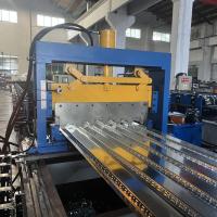 China Galvanized Steel 0.7-1.5mm 20m/min Hydraulic Cutting Floor Deck Roll Forming Machine 28 Stations for sale
