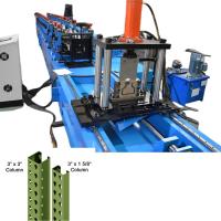 China 50Hz Upright Rack Roll Forming Machine With 3-5/Min And 100mm Width for sale