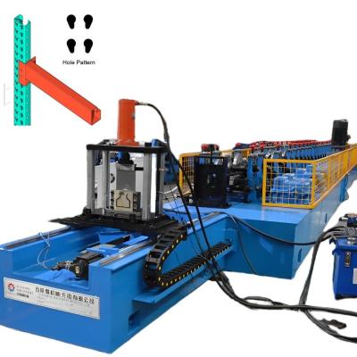China 80*60 90*70 100*70 Column Roll Forming Machine Warehouse Storage System Upright Racking for sale