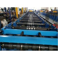 China 2 Inch Composite Deck Floor Roll Forming Machine 16-22 Gauge with Embossments Reinforcement Ribs for sale