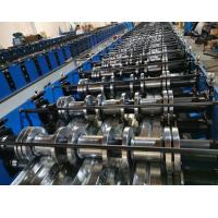 China 2 Inch Composite Deck Floor Roll Forming Machine 16-22 Gauge with Embossments Reinforcement Ribs for sale
