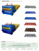 China 8000kg High Precision Glazed Steel Tile Roll Forming Equipment PLC Control 16 Stations 7.5kw for sale