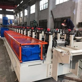 China Gearbox Driven Rack Roll Forming Machine 0.5-1.0mm 380V 14 Stations PLC Control for sale
