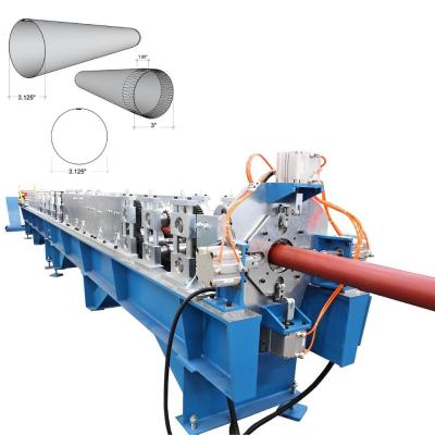 China 75mm 90mm Round Downspout Roll Forming Machine 0.3-0.6mm Thickness 7.5KW for sale