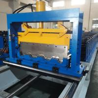China Full Automatic Steel Composite Floor Deck Roll Forming Machine 16-20 Gauge G60 G90 2 inch for sale