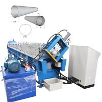 China PPGI Aluminum Round Downspout Tube Roll Forming Machine 3-4 Inch 0.3-0.6mm for sale
