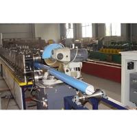 China PPGI Aluminum Round Downspout Tube Roll Forming Machine 3-4 Inch 0.3-0.6mm for sale