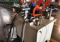 China Thickness 0.8-2.5mm Galvanized Coils Cable Tray Roll Forming Machine With Hydraulic Cutting Device for sale