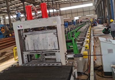 China Thickness 0.8-2.5mm Galvanized Coils Cable Tray Roll Forming Machine With Hydraulic Cutting Device for sale