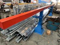 China Width Adjustable 30m/min C U Profile Roll Forming Machine With 7.5kw Motor Hydraulic Cutting for sale