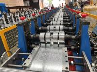 China C U Profile Roll Forming Machine 0.3-1.2mm Thickness 70mm Shaft PLC Control for sale
