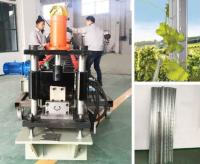 China Siemens Motor Hot Selling Vineyard Post Roll Forming Machine 200mm Feeding Width for sale