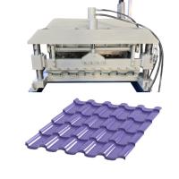 China Customized Adamante Metal Roof Roll Forming Machine 0.50mm TS55-350-1125 7.5KW for sale