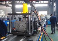 China Hydraulic Cutting Upright Rack Forming Device 5.5KW 1.5-2.5mm 18 Stations for sale