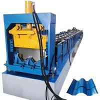 China Galvanized Steel Aluminum W Pan Deck Patio Covers Carports Roll Forming Machine 0.4-0.8mm 10m/min for sale