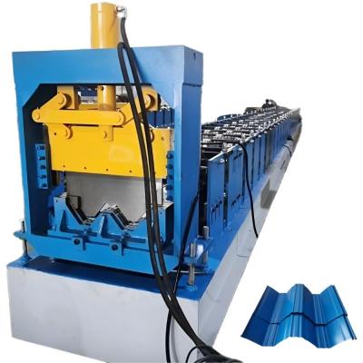 China Galvanized Steel Aluminum W Pan Deck Patio Covers Carports Roll Forming Machine 0.4-0.8mm 10m/min for sale