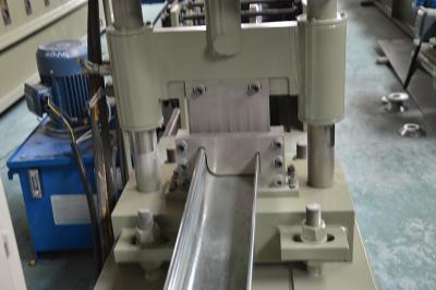 China 45# Forge Steel K Style Gutter Roll Forming Machine by Chain 18 Roller Stations for sale