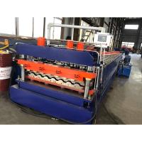 China 0.3mm-0.8mm Thickness Ruukki Glazed Tile Making Roof Panel Roll Forming Machine for sale