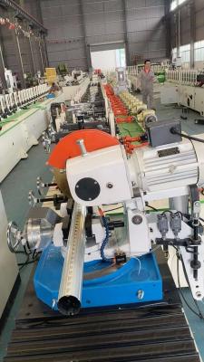 China Galvanized Steel 70mm Awning Tube Roll Forming Machine 0.7-0.9mm Thickness 24 Stations for sale
