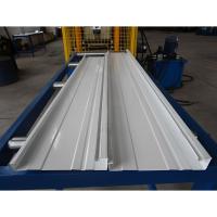 China Galvanized Steel PPGI Metal Fascia Cover Roll Forming Machine 0.3-0.8mm Thickness 15-20m/min for sale