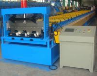 China 0.6-1.5mm Steel Ribbed Panel Floor Decking Cold Roll Forming Machine - 10-12m/min Production, 380V 3-Phase for sale