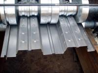 China Galvanized Steel Floor Deck Roll Forming Machine Chain Drive With PLC Control for sale