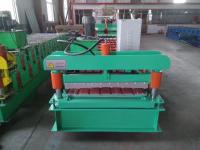 China PLC Control Roof Panel Roll Forming Machine 0.3-0.8mm Profile Thickness for sale