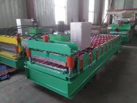 China PLC Control Roof Panel Roll Forming Machine 0.3-0.8mm Profile Thickness for sale