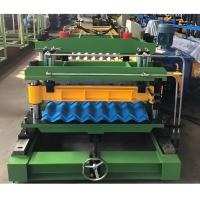 China Glazed Tile Roll Forming Machine 0.4-0.8mm Thickness 16 Stations Roof Sheet Making Machine for sale