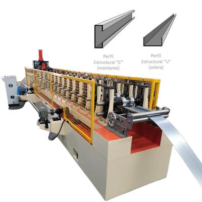 China Stud Track Drywall Roll Forming Machine 0.85mm-1.6mm Metalcon Estructural C U Channel for sale