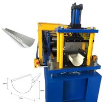 China Half Round Gutter Roll Forming Machine Galvanized Steel With 0.3mm-0.8mm for sale