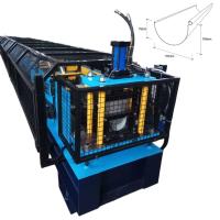 China Half Round Gutter Roll Forming Machine Galvanized Steel With 0.3mm-0.8mm for sale