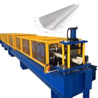 China Zincalume Galvanized Steel Half Round Gutter Roll Forming Machine 0.3-0.8mm Thickness 16 Stations for sale