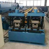 China Zincalume Galvanized Steel Half Round Gutter Roll Forming Machine 0.3-0.8mm Thickness 16 Stations for sale