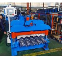 China Glazed Tile Roll Forming Machine 0.3-0.8mm Thickness 17 Stations 1220mm Width for sale