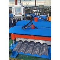 China Glazed Tile Roll Forming Machine 0.3-0.8mm Thickness 17 Stations 1220mm Width for sale