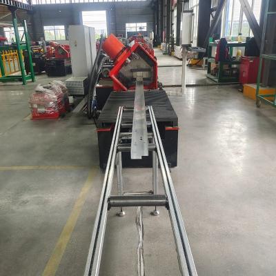 China 2.0mm U Profile Channel Roll Forming Machine Galvanized Steel with Perforated Holes 20m/min for sale