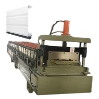 China 24-25 Gauge Galvanized Steel Commercial Sectional Garage Door Panel Roll Forming Machine 10m/min for sale