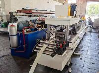 China 0.8-1.2mm Thickness Din Rail Channel Roll Forming Machine Punched Hat Channel Making Machine for sale